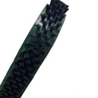 China Nylon Bristle Leather Flexible Flat Belt Brushes for Conveyor Cleaning - Custom Widths 50-500mm with Multiple Material Options for sale