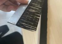 China Carbon Fiber Nylon Industrial Antistatic Brush Strip 75mm for Machine Tool Sealing and Door Applications for sale