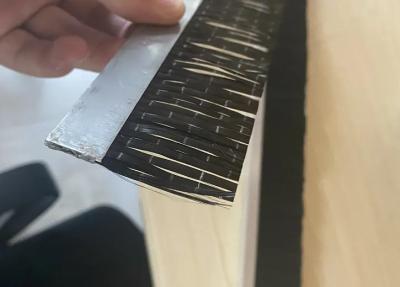 China Carbon Fiber Nylon Industrial Antistatic Brush Strip 75mm for Machine Tool Sealing and Door Applications for sale