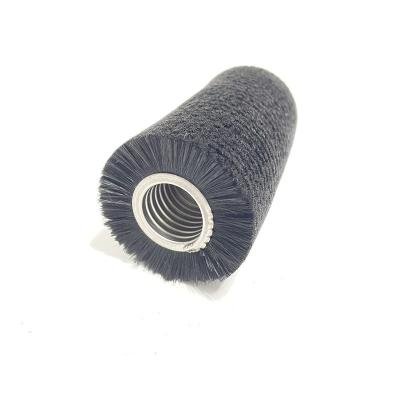 China Nylon Spring Spiral Industrial Roller Brush with 0.4mm Filament Diameter for Cleaning and Polishing Applications for sale