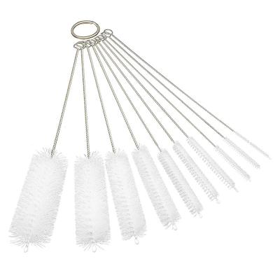 China Custom Cylinder Steel Wire Tube Brush with 50mm Nylon Head - Flexible Industrial Cleaning Tool for Pipes and Containers for sale