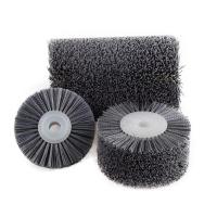 China Custom Industrial Abrasive Nylon Cylindrical Brush 120×100×13mm for Wood & Metal Polishing at 3000 RPM for sale