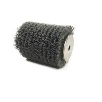 China ODM Cylinder Wire Industrial Nylon Roller Brush 120x100x19mm with Abrasive Grit Options 80# to 600# for Surface Treatment for sale