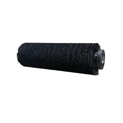 China Stainless Steel Cylinder Abrasive Nylon Wheel Brush Roller 0.1-0.4mm Filament Custom Industrial Cleaning for sale
