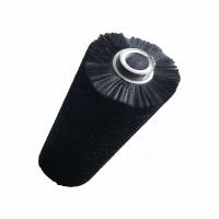 China Stainless Steel Cylinder Abrasive Nylon Wheel Brush Roller 0.1-0.4mm Filament Custom Industrial Cleaning for sale