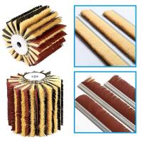 China Polish Wood Cylindrical Sandpaper Brush for Metal Surface Finishing - 150-425mm Diameter, 40-800 Grit Range for sale