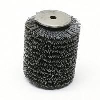China Abrasive Industrial Nylon Brush Wheel 120x100x13mm with 3000 RPM for Wood Polishing and Burr Removal for sale