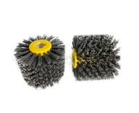 China Nylon Abrasive Roller Brush Wheel 120×100×19mm for Woodgrain Grinding and Polishing at 3000 RPM for sale