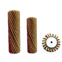 China Industrial Sanding Brush Wheel 150-425mm Diameter with 40-800 Grit for Wood Metal Plastic Surface Finishing for sale
