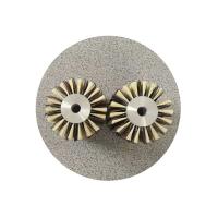 China Industrial Sanding Brush Wheel 150-425mm Diameter with 40-800 Grit for Wood Metal Plastic Surface Finishing for sale