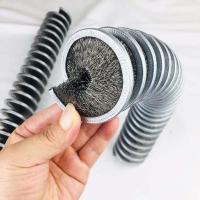 China Galvanized Metal Spiral Coil Spring Brush Roller 25mm OD for Industrial Polishing and Descaling for sale