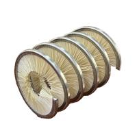 China Customized Inside Helical Coil Spring Brush for Rope Cleaning | 0.4mm Filament Diameter | Stainless Steel Base for sale