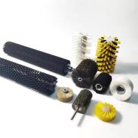 China Custom Tufted Bristle Industrial Brush Roller for Fruit Polishing and Cleaning with PP Core and Custom Dimensions for sale