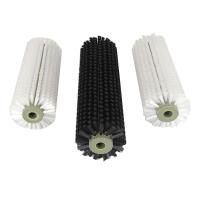 China Custom Tufted Bristle Industrial Brush Roller for Fruit Polishing and Cleaning with PP Core and Custom Dimensions for sale