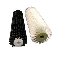 China Custom Tufted Bristle Industrial Brush Roller for Fruit Polishing and Cleaning with PP Core and Custom Dimensions for sale