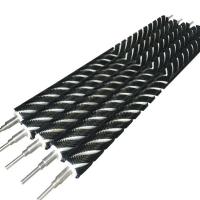 China Custom Industrial Conveyor Roller Brush for Fruit Cleaning & Waxing - Nylon Bristles, Multiple Sizes Available for sale