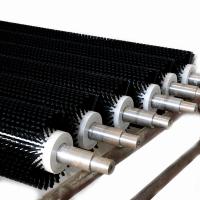 China Black Nylon Industrial Cylindrical Brush Roller for Cleaning - Custom Sizes with 5,325.6 sqm Manufacturing Facility for sale