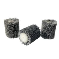 China Industrial Abrasive Nylon Wheel Brush Roller for Deburring and Polishing with Customizable Grit Sizes and Multiple Material Options for sale
