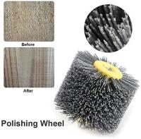 China Industrial Abrasive Nylon Wheel Brush Roller for Deburring and Polishing with Customizable Grit Sizes and Multiple Material Options for sale