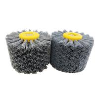 China Industrial Abrasive Nylon Wheel Brush Roller for Deburring and Polishing with Customizable Grit Sizes and Multiple Material Options for sale