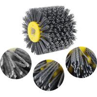 China Custom Rotary Cylindrical Abrasive Nylon Wheel Brush for Metal Deburring and Cleaning with Multiple Grit Sizes for sale