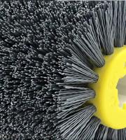 China Custom Rotary Cylindrical Abrasive Nylon Wheel Brush for Metal Deburring and Cleaning with Multiple Grit Sizes for sale