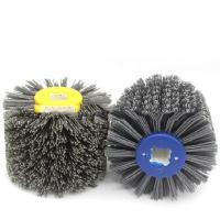 China Custom Rotary Cylindrical Abrasive Nylon Wheel Brush for Metal Deburring and Cleaning with Multiple Grit Sizes for sale