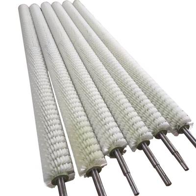 China TUV Industrial Nylon Roller Cleaning Brush Rotating Cylindrical - Custom Sizes 50-500mm with Multiple Material Options for sale