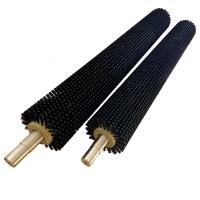 China OEM Industrial Roller Brushes For Vegetable Washing 100mm - Custom Nylon & Steel Wire Options for sale
