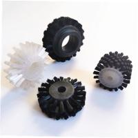 China Custom Mini Cleaning Roller Brush Conveyor Cylinder Brush for Poker Cards Making Machine - Plastic Core with Nylon/PP Bristles for sale