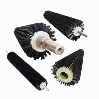 China Industrial Nylon Bristle Cylindrical Cleaning Brushes for Conveyor Belts - Custom Sizes and Multiple Material Options for sale