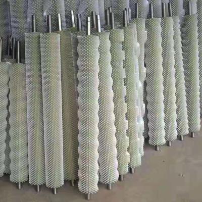 China Custom Industrial Cylindrical Brush for Fruits & Vegetables - 30-50mm Bristle Length, Nylon/PP Materials for sale