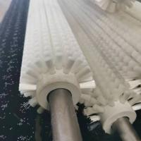 China Industrial Cylindrical Metal Roller Brush with Microfiber for Conveyor Dusting - Custom Sizes 50-500mm, Multiple Material Options for sale