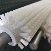 China Industrial Cylindrical Metal Roller Brush with Microfiber for Conveyor Dusting - Custom Sizes 50-500mm, Multiple Material Options for sale