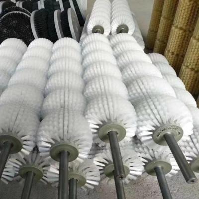 China Industrial Roller Brush with Metal Shaft for Fruit Vegetable Cleaning - Custom Length 50-500mm Diameter 20-200mm for sale