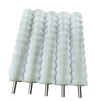China Industrial Nylon Rotary Cylindrical Conveyor Brushes for Fruit Cleaning with 30-50mm Bristle Length and Customizable Sizes for sale