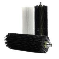 China Polypropylene Industrial Cylindrical Brush for Conveyor Belt Cleaning - Custom Sizes 50-500mm with Multiple Bristle Material Options for sale