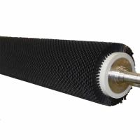 China Rotary Cylindrical Belt Brush Cleaner for Conveyor Systems - Custom Sizes 50-300mm, Nylon/Steel Wire Options for sale