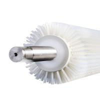 China Rotary Cylindrical Belt Brush Cleaner for Conveyor Systems - Custom Sizes 50-300mm, Nylon/Steel Wire Options for sale