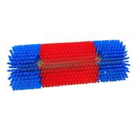 China Spinning Livestock Scratching Brush 500x220mm for Cow Cleaning and Parasite Removal - Blue/Red Custom Colors for sale