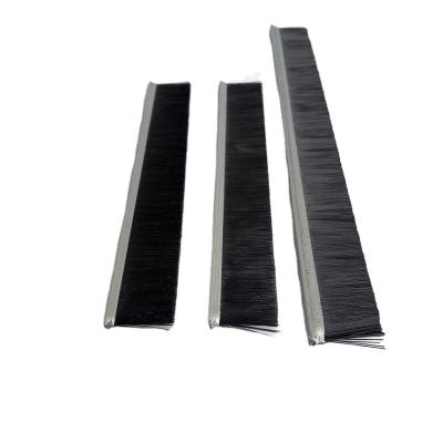 China Nylon Industrial Strip Brush for Weather Sealing - Custom Length & Density Options for Doors and Machinery for sale