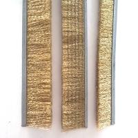 China 100mm Brass Wire Industrial Door Brush Strips for Polishing - Custom Size & Material Options for sale