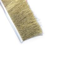 China Stainless Steel Base Polypropylene Strip Brushes with Custom Sizing Options for Industrial Cleaning and Polishing Applications for sale