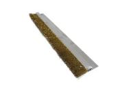China Stainless Steel Base Polypropylene Strip Brushes with Custom Sizing Options for Industrial Cleaning and Polishing Applications for sale