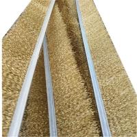 China Stainless Steel Base Polypropylene Strip Brushes with Custom Sizing Options for Industrial Cleaning and Polishing Applications for sale