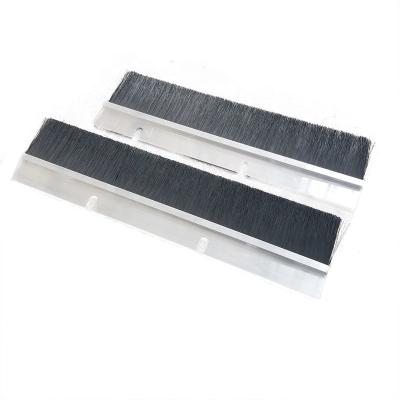 China Nylon Industrial Aluminum Draught Excluder Strip Door Seal 50mm Height with Custom Sizes 15-260mm and UL94-V0 Flame Retardant for sale