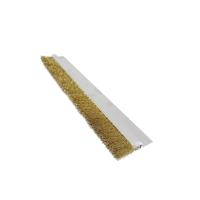 China Brass Bristle Flexible Industrial Brush Strip 0.08mm to 0.6mm Diameter with Customizable Dimensions and Materials for sale