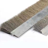 China 304 Stainless Steel Strip Brush for Industrial Rust Removal and Polishing - Custom Sizes and Multiple Material Options for sale