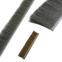 China Custom Corrugated Nylon Dustproof Door Seal Industrial Brush Strip with Multiple Material Options and Flexible Dimensions for sale