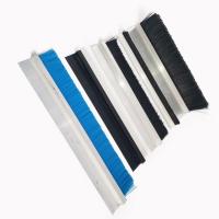 China 75mm Commercial Door Bottom Brush Seal Strip with Nylon Bristles and Aluminum Holder - Customizable Sizes and Colors for sale